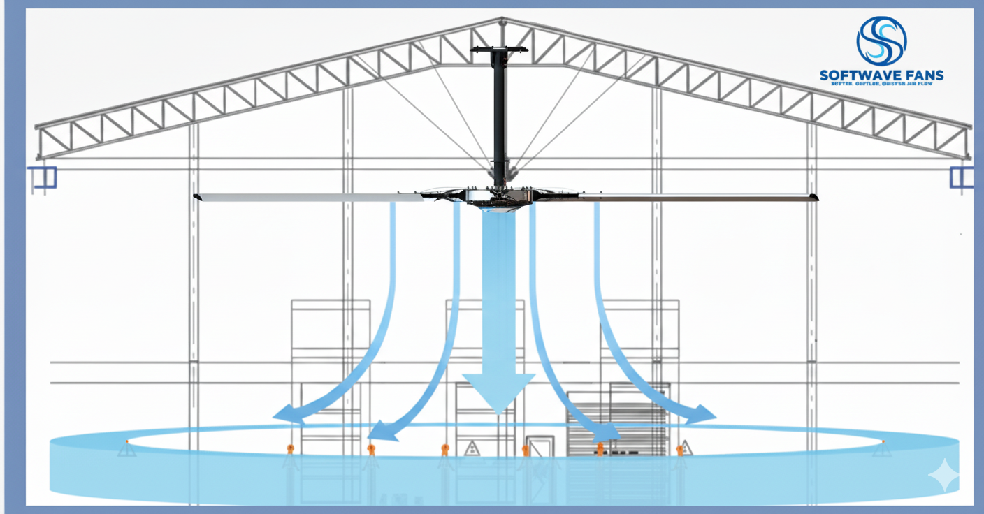 The Science Behind HVLS Fans: Understanding Airflow Dynamics & Cooling ...